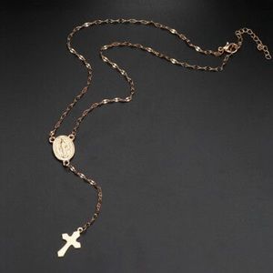 Jewelry | Gorgeous Rose Gold Cross Necklace | Poshmark